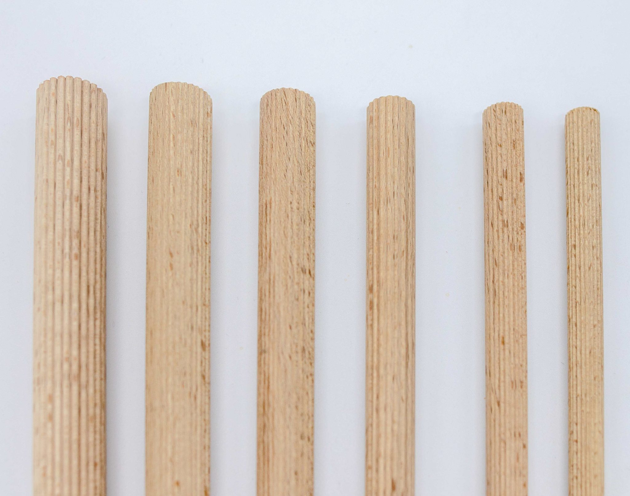 Varillas redondas de madera (estriadas) | Tienda Madera