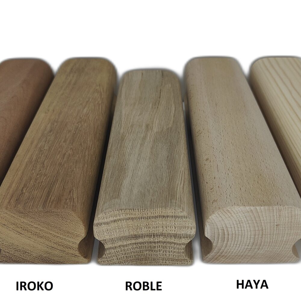 Pasamanos redondos barnizados | Tienda Madera