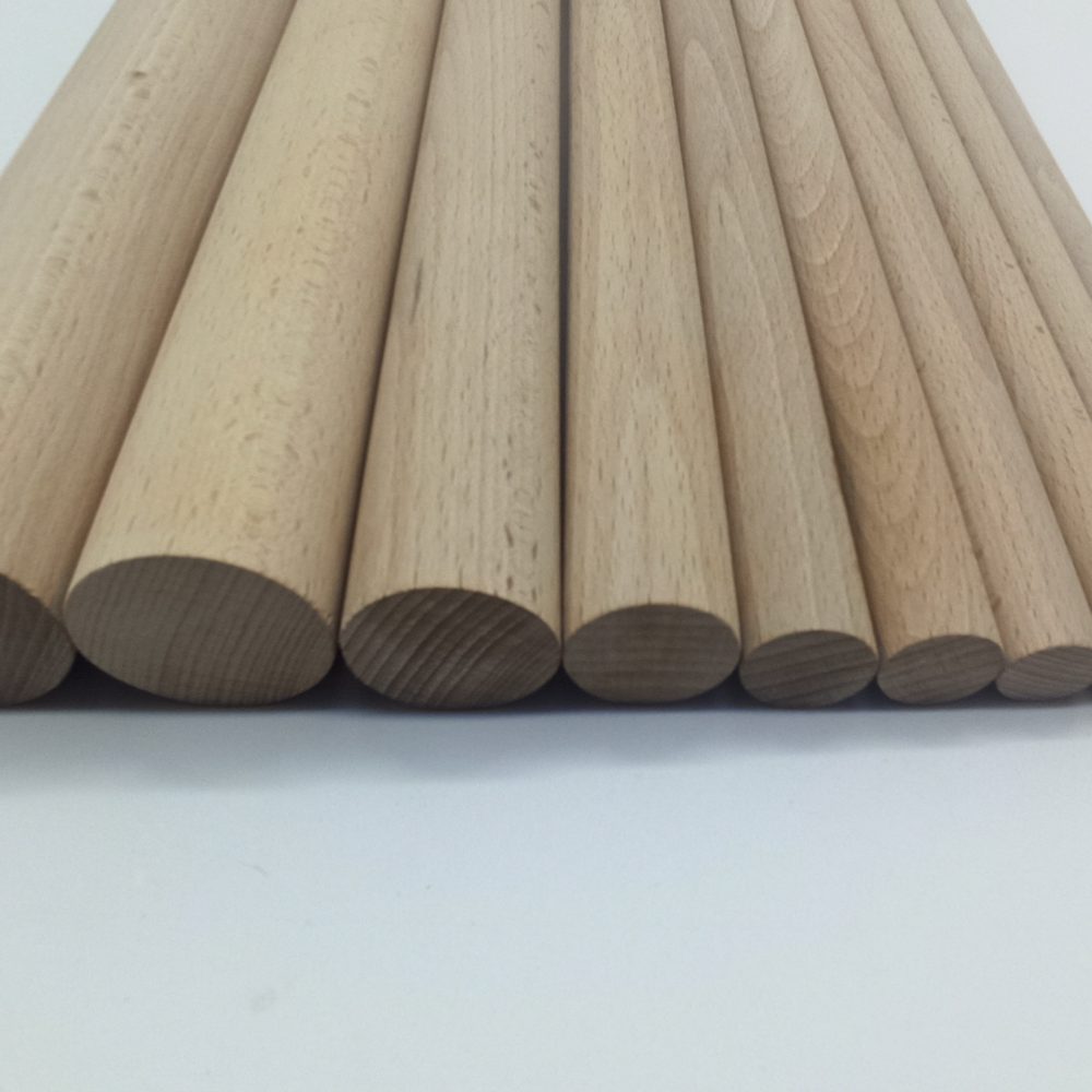 Varillas redondas de madera (lisas) | Tienda Madera