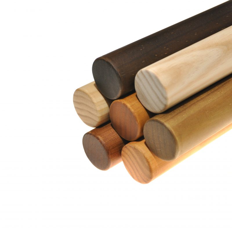 Pasamanos redondos barnizados | Tienda Madera